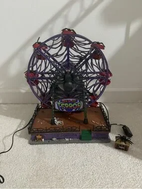 Lemax | Holiday | New Lemax Web Of Terror Halloween Ferris Wheel Lights ...